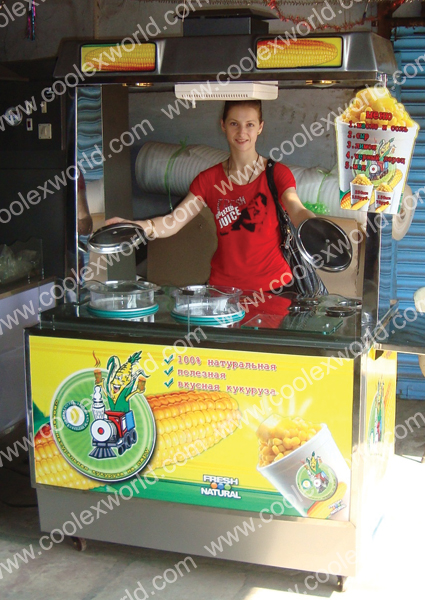 Make your business big with our eye catching 6 feet sweet corn machine ...