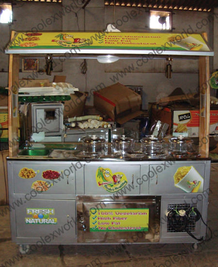 Multi steamer sweet corn cart for multi purpose vending